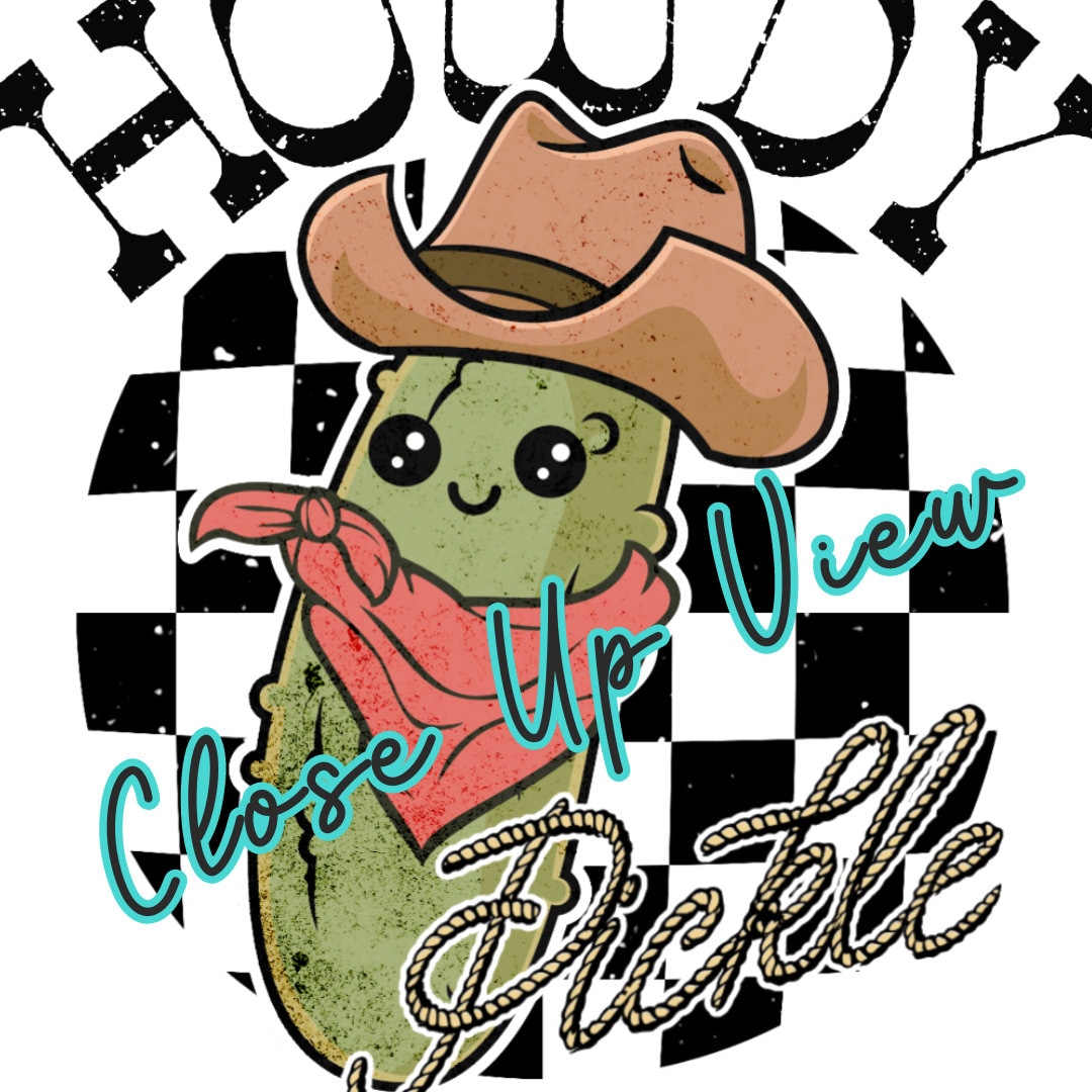 Howdy Pickle Western PNG, Cowboy Pickle PNG - Funny Pickle Design ...