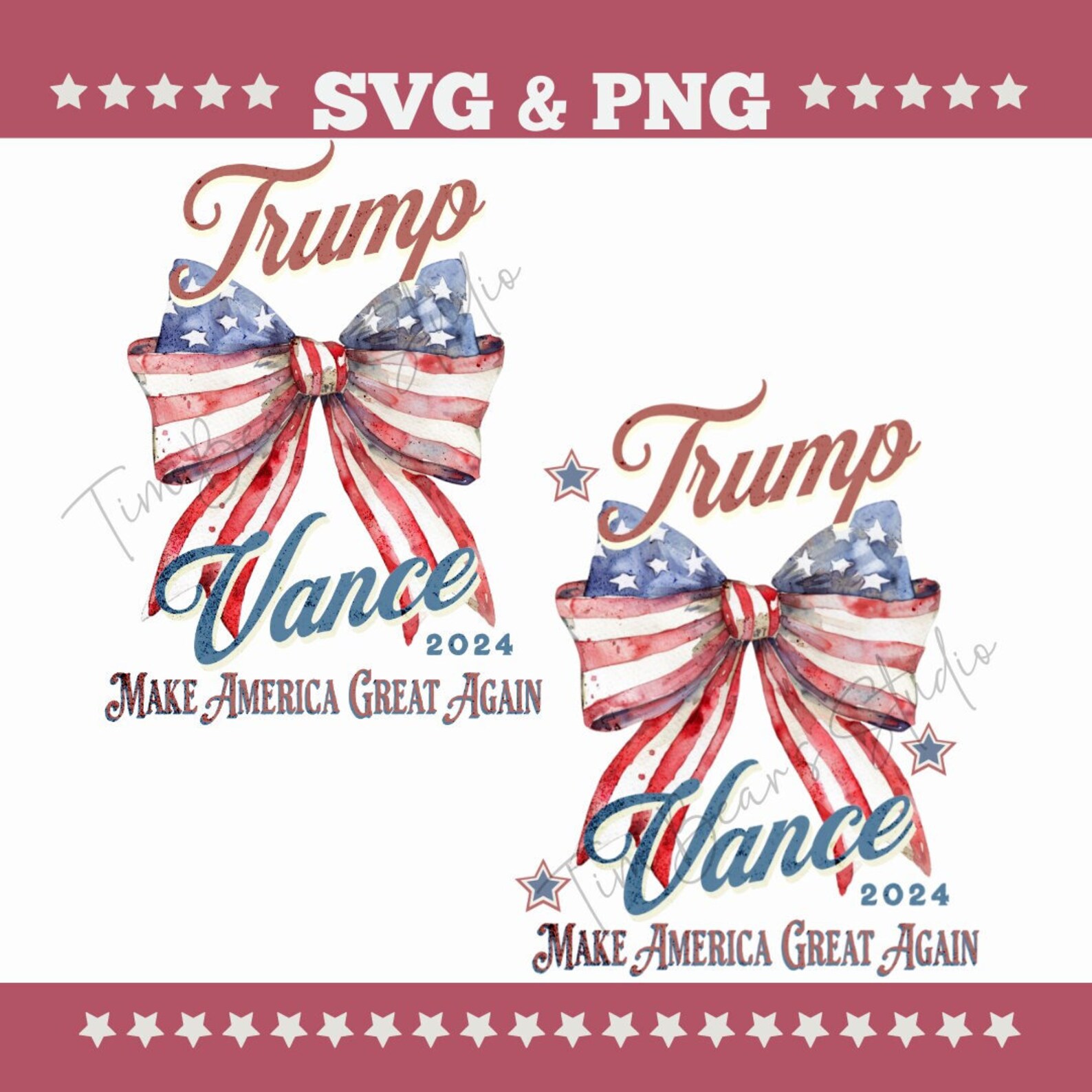 Trump Vance 2024 SVG PNG - Coquette Trump Vance, Election 2024 Svg Png ...