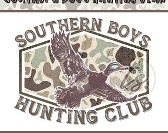 Southern Boys Hunting Club PNG, Southern Boy Shirt, Camouflage Design ...