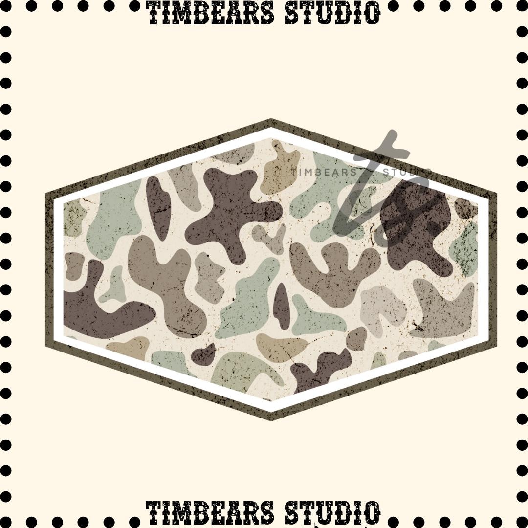 Camo Hunting Frame Png, Marsh Old School Deer Camo PNG Deer Hunting ...