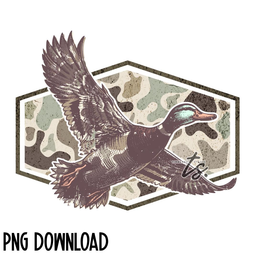 Duck Camo Hunting Png, Duck Hunting PNG Hunting Design, Mallard Duck ...