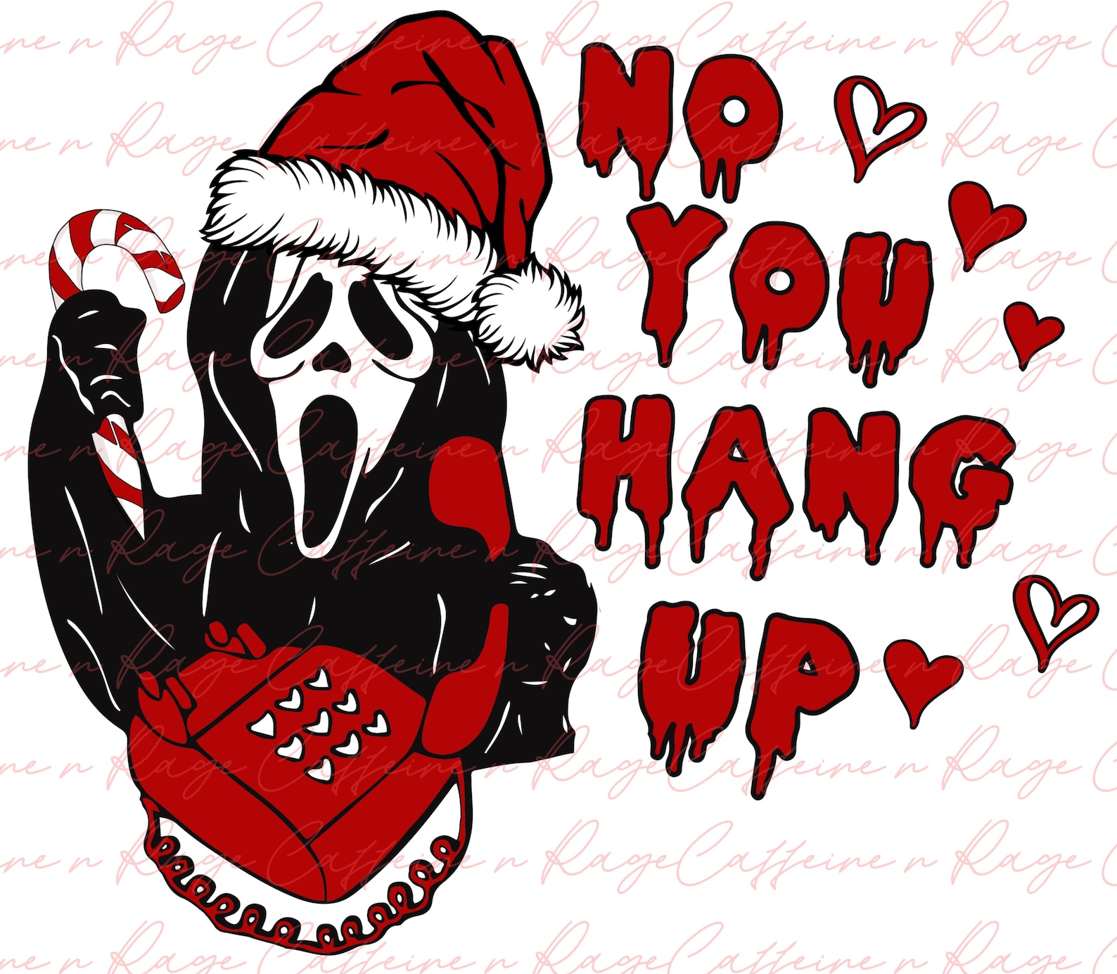 No You Hang up Christmas Xmas Ghostface PNG, Digital Download ...