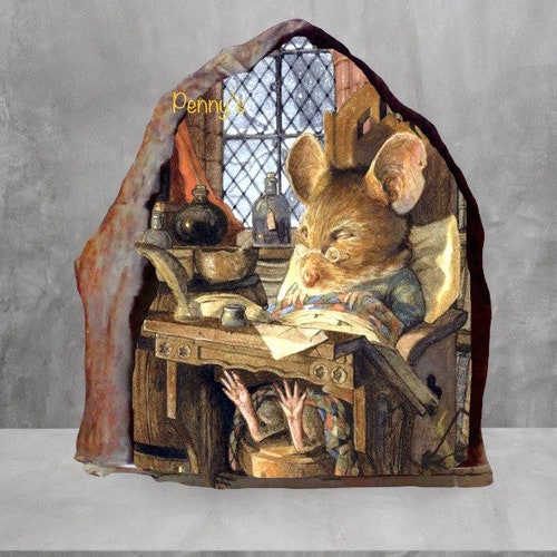 Cute Hungry Mouse Will Work for Cheese Sign in Mouse Hole - Etsy