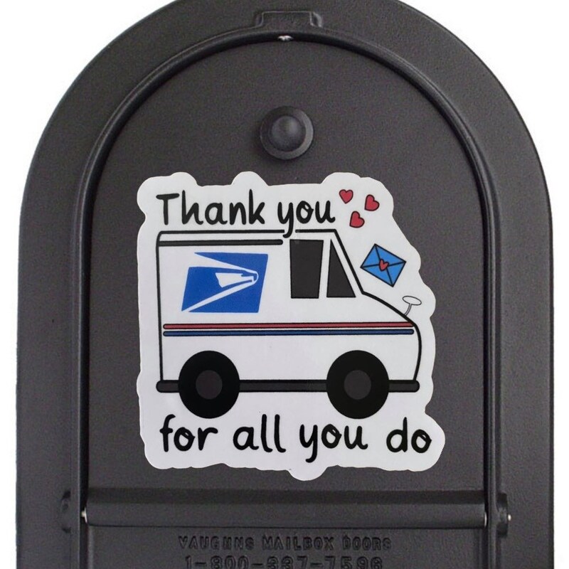 Thank You Mailbox Decal - Etsy