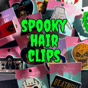 Spooky Hair Clips - Etsy