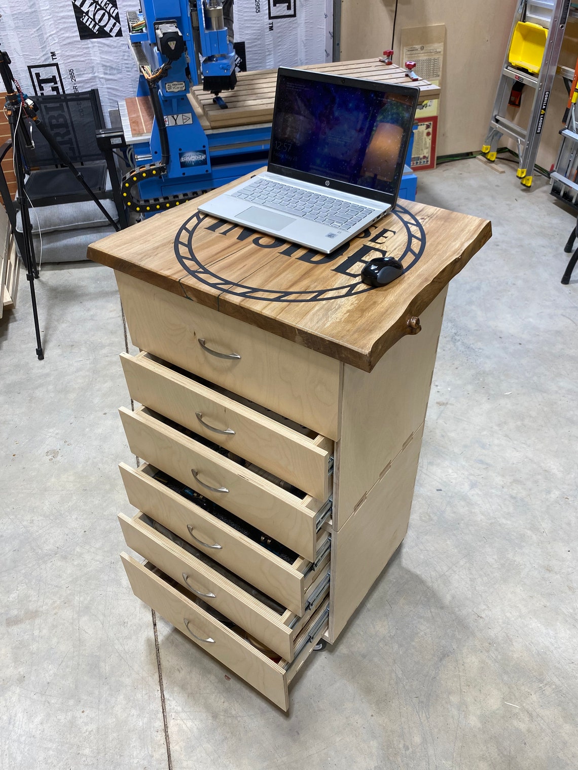 Mobile Shop Desk With Storage Detailed Plans - Etsy Israel