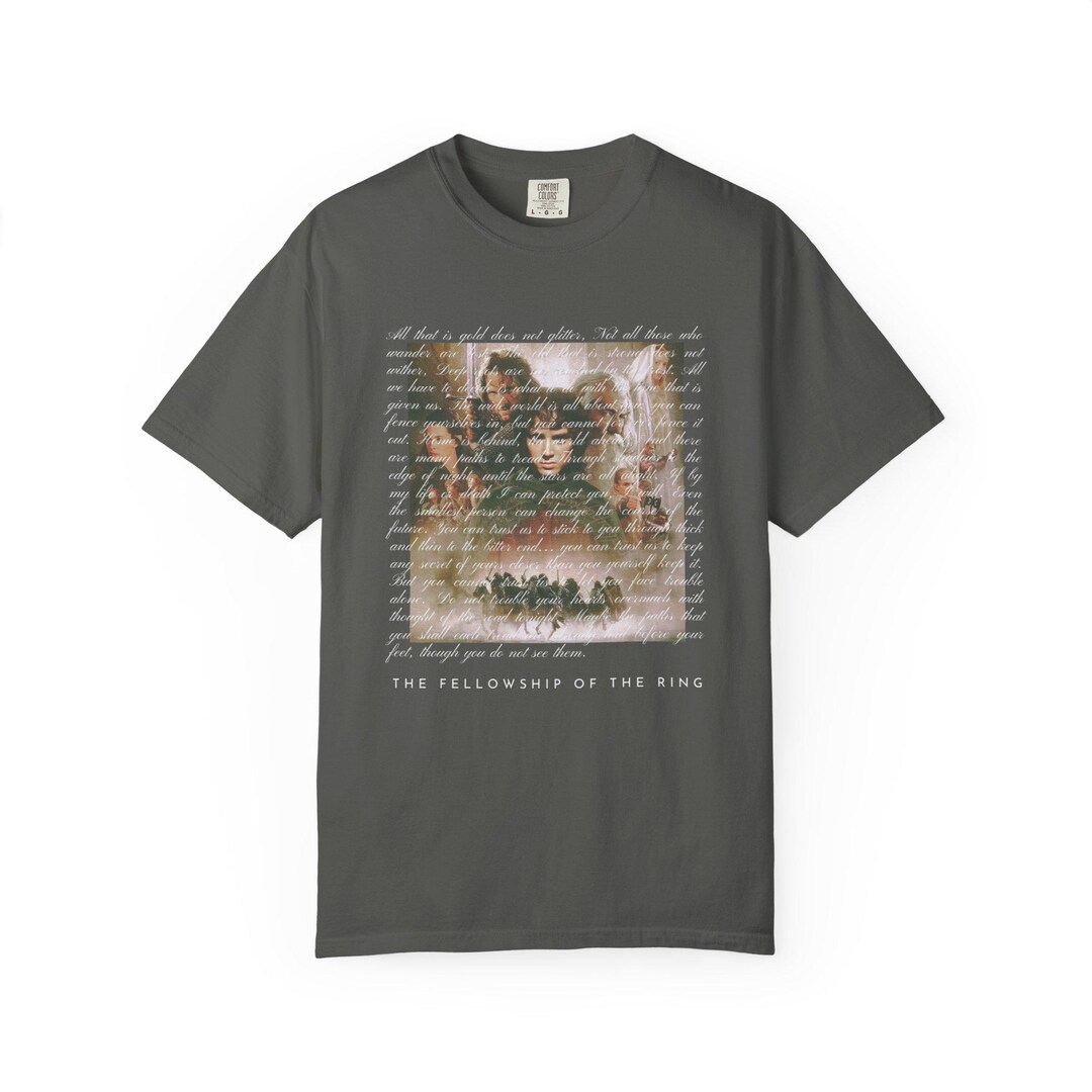 Vintage-inspired Lotr Unisex Garment-dyed T-shirt, Nostalgic Tee ...