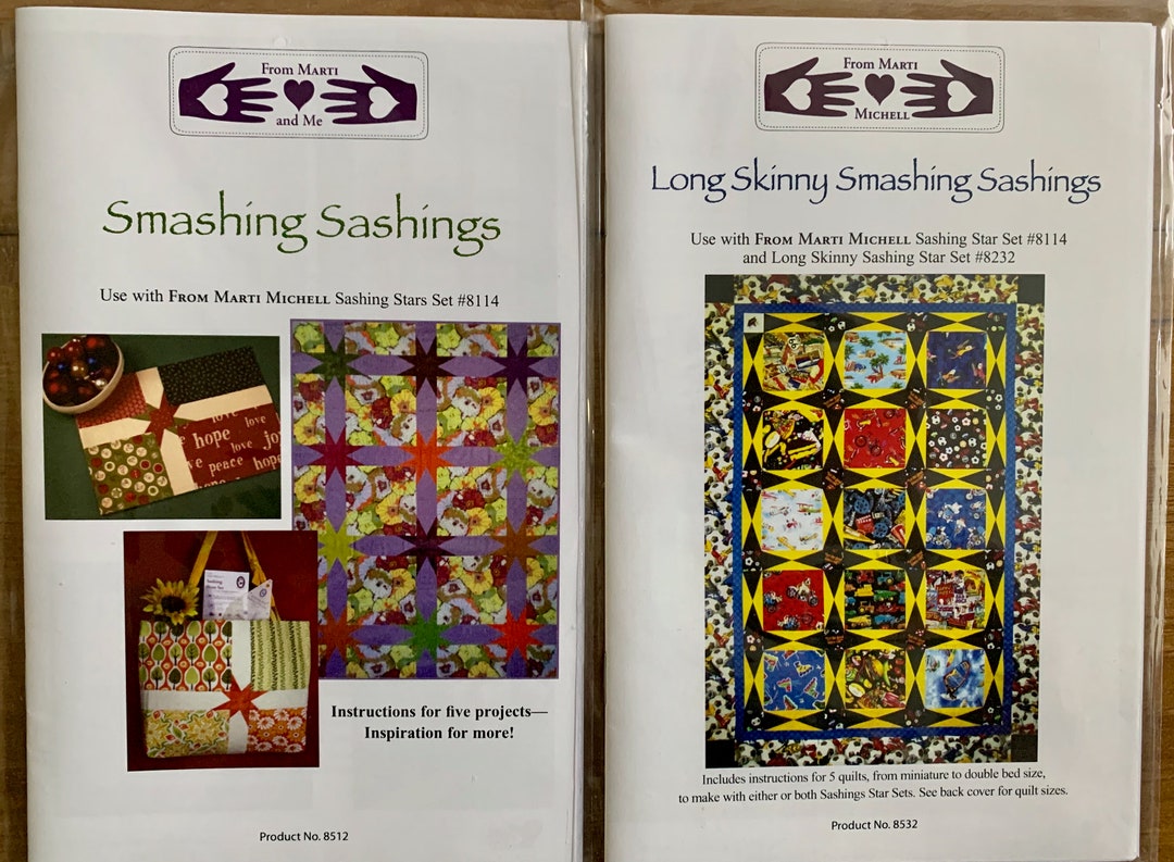Marti Michell Smashing Sashings Star Set Patterns Set of 2 - Etsy