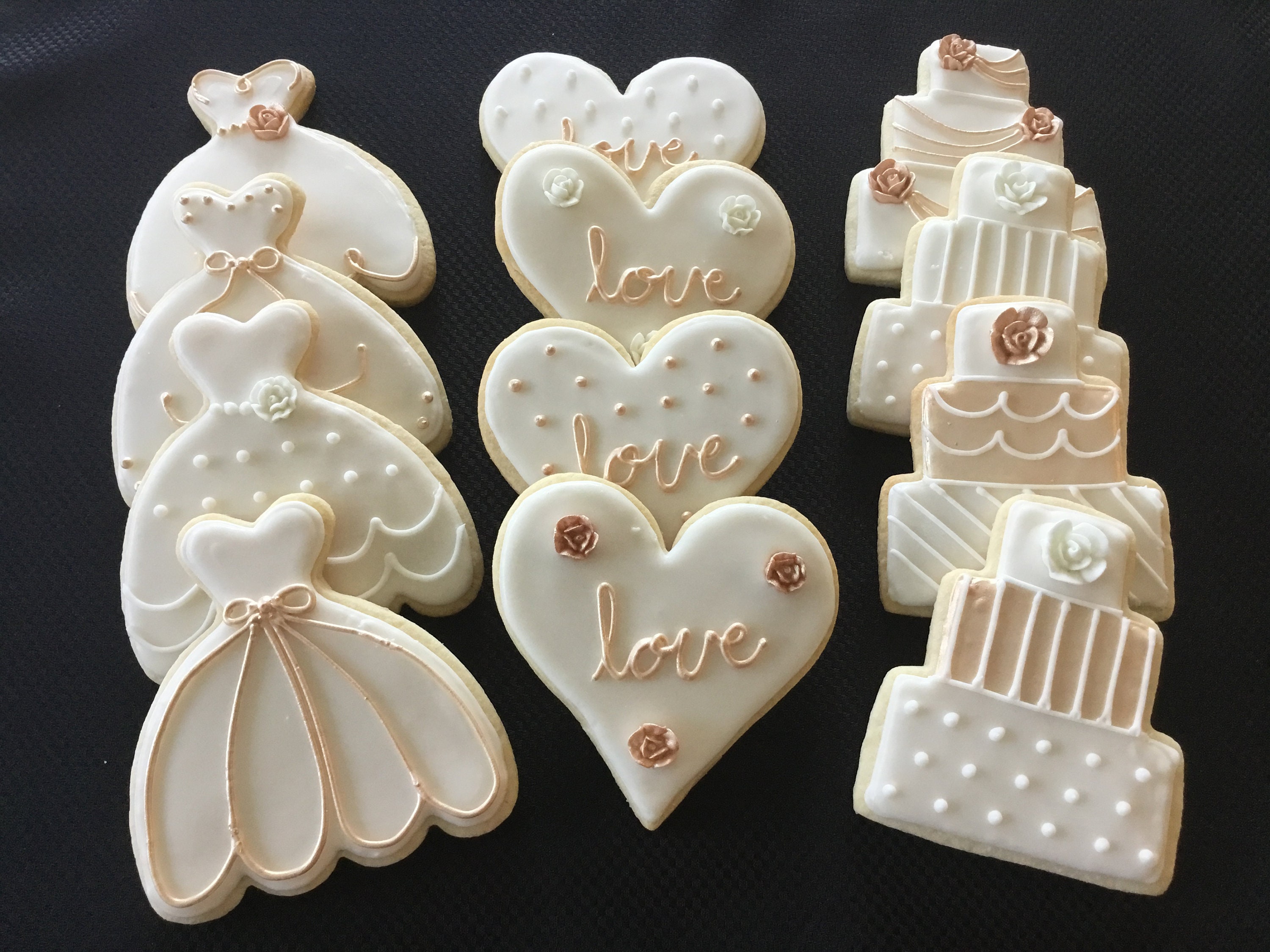 Wedding Decorated Sugar Cookies Wedding Favors Bridal Shower - Etsy