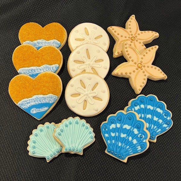 Beach Theme Cookies - Etsy