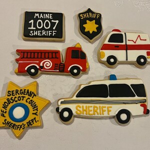 2 Dozen 24 EMS Themed Birthday Decorated Sugar Cookies - Etsy