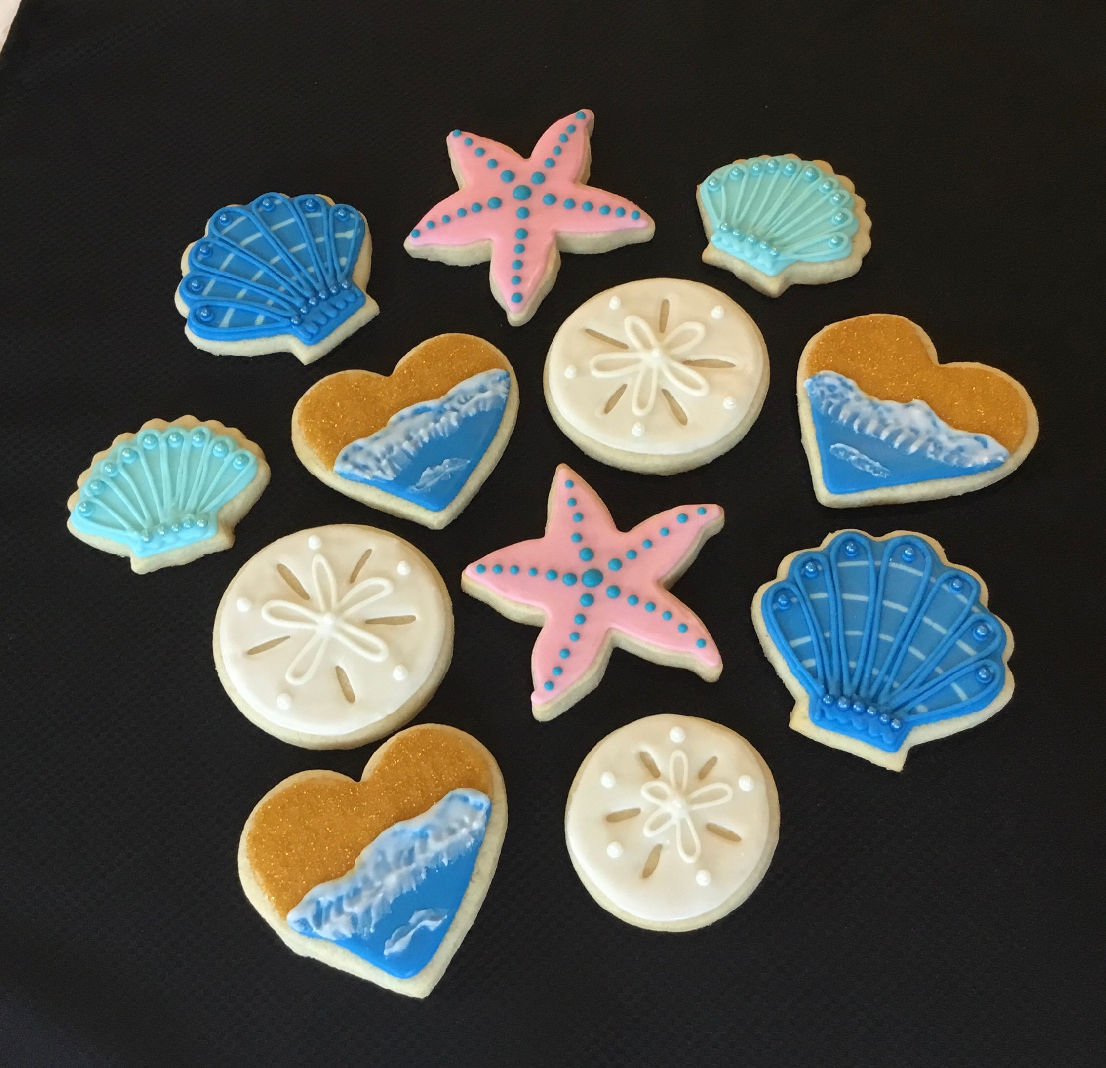 Beach Decorated Sugar Cookies Beach Event Cookies Beach | Etsy