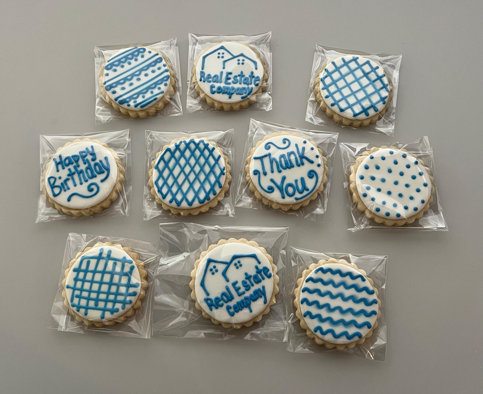 Large Corporate Cookie Gift Box – Gourmet Chocolate Chip & Custom Sugar ...