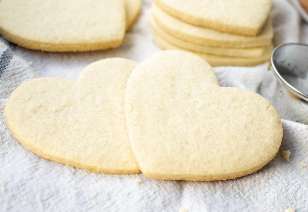 Plain Heart Sugar Cookies for Decorating - Bulk DIY Cookies for Parties ...
