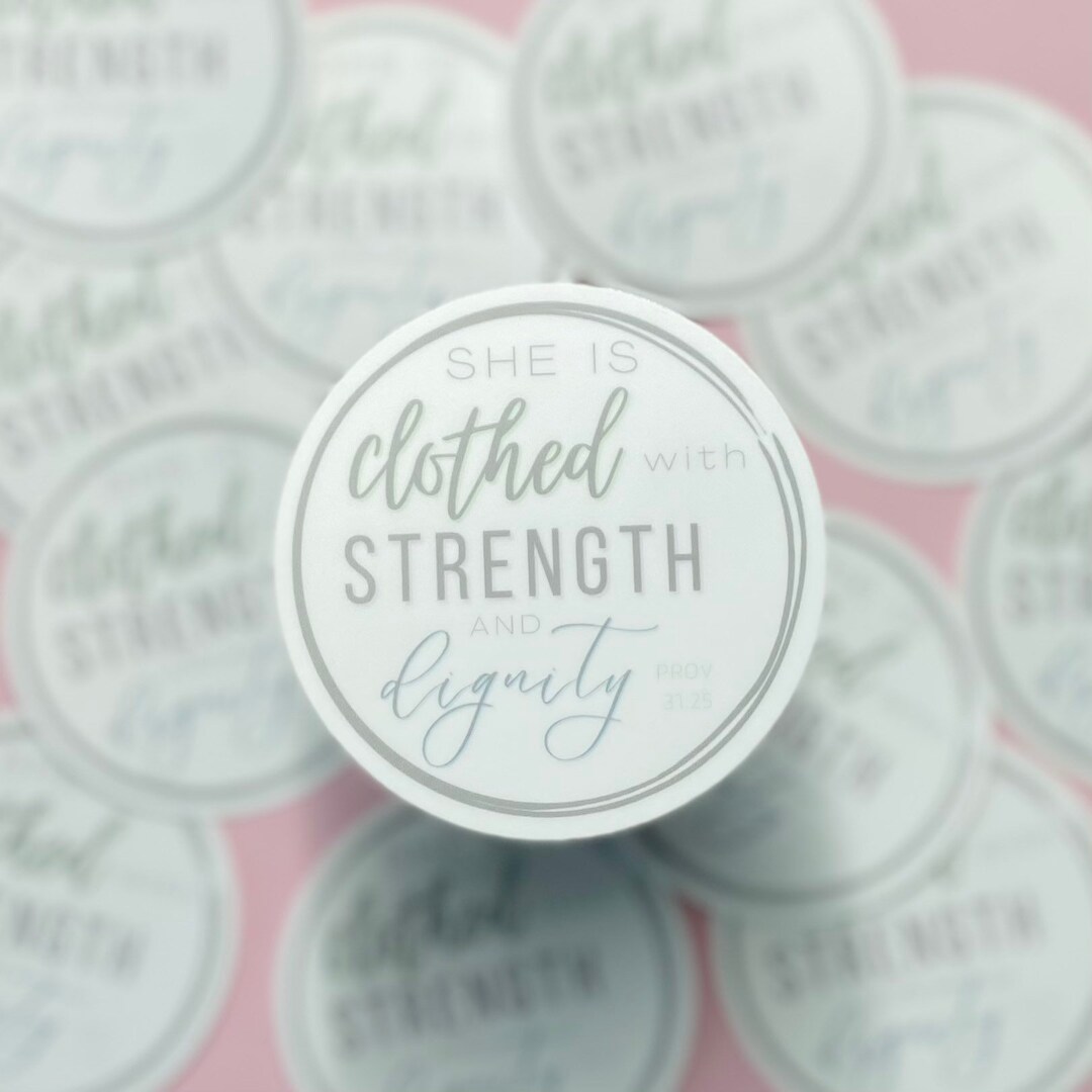 PROVERBS 31:25 Vinyl Sticker | Laptop Decal - Etsy