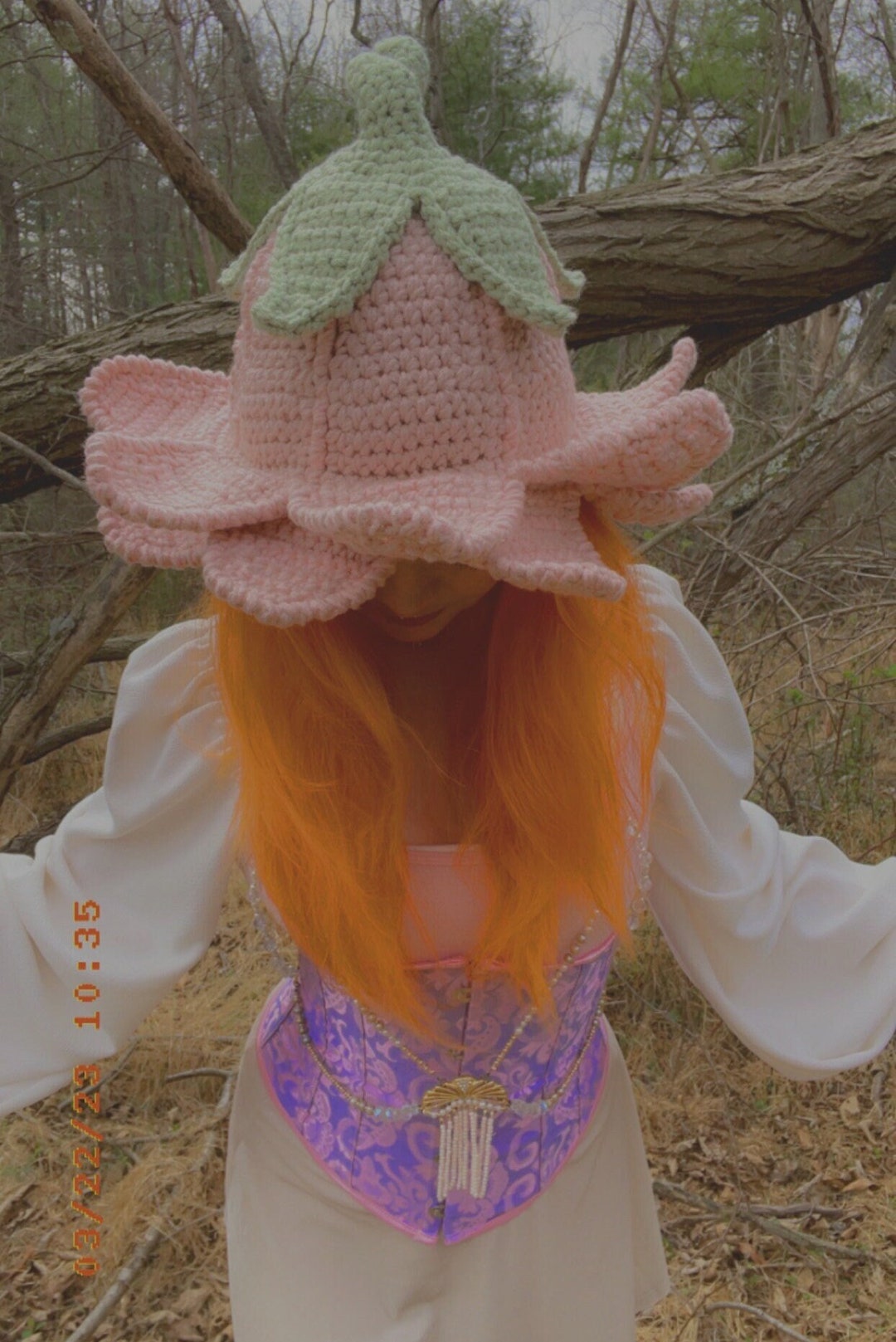 Pink Fairy Flower Hat - Etsy