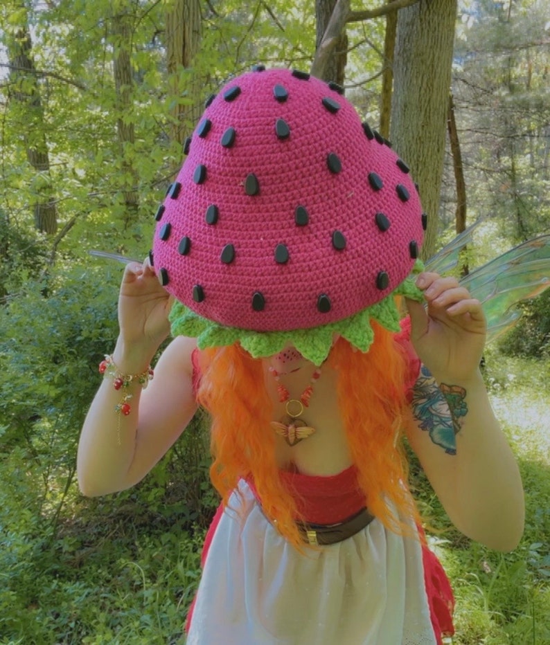 Strawberry Hat - Etsy