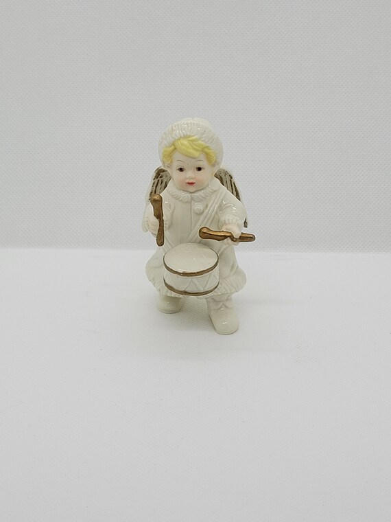 Porcelain Drummer Boy Angel Figurine Noel Angels - Etsy