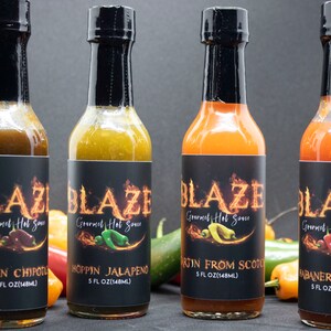 Blaze Hot Sauce - Etsy UK