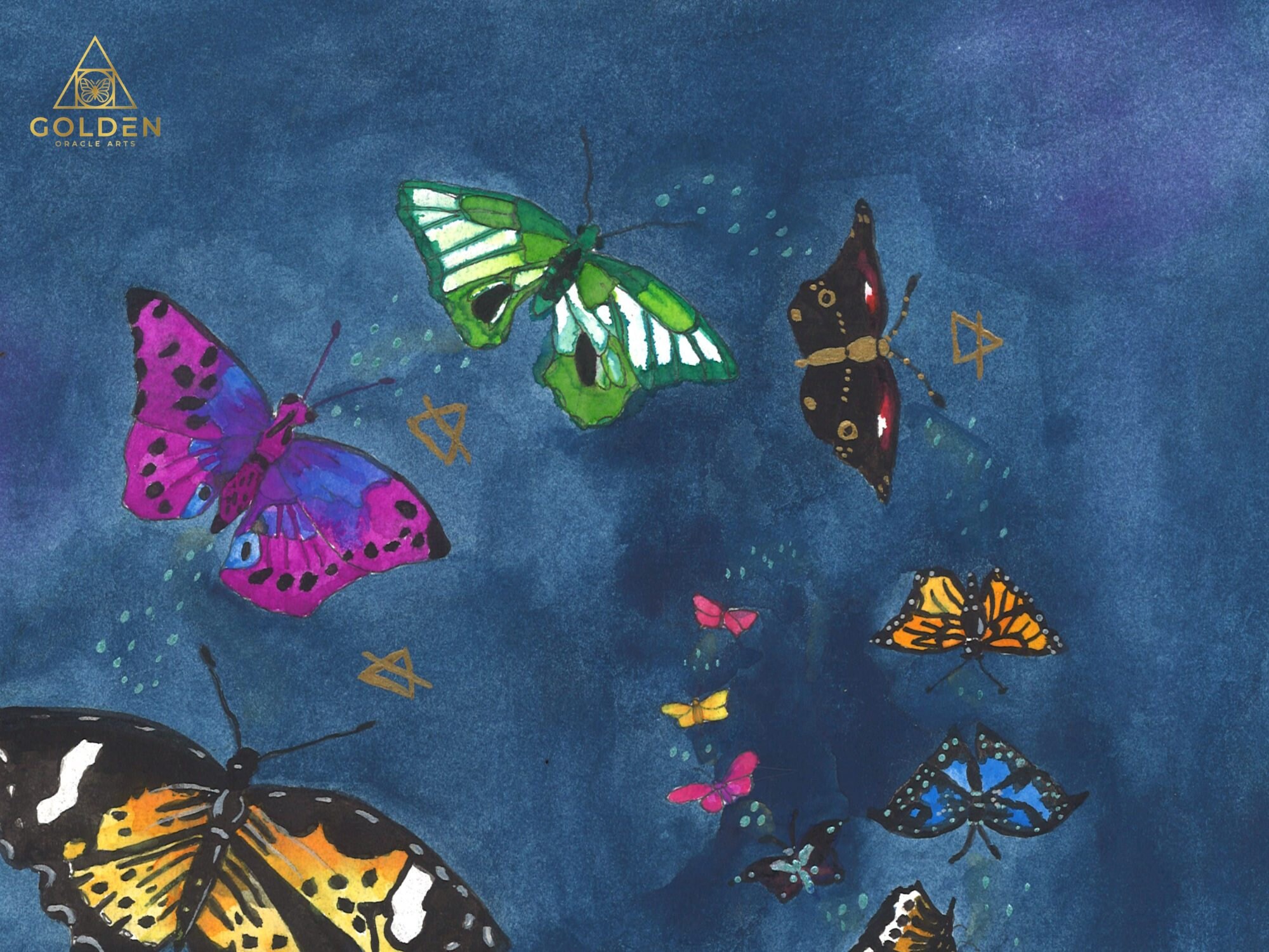 Flutter, Butterfly Watercolour Art Illustration, Butterfly Art Print ...