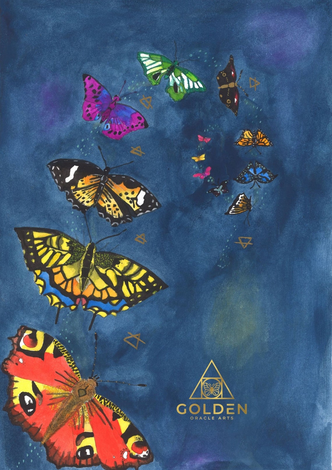 Flutter, Butterfly Watercolour Art Illustration, Butterfly Art Print ...