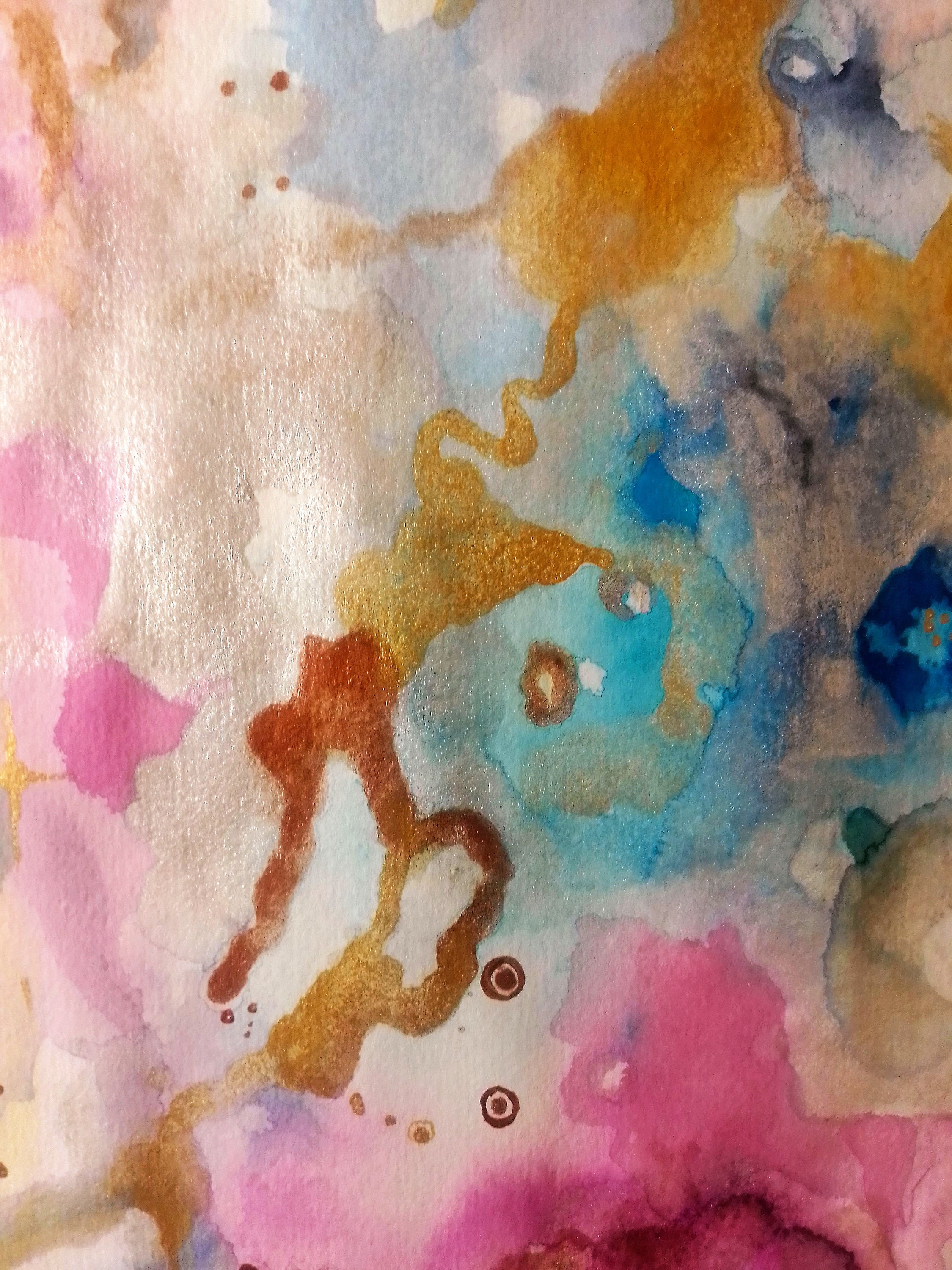 God Spark / Galactic Art / Watercolor Art / Art Paint / Galaxy Painting ...