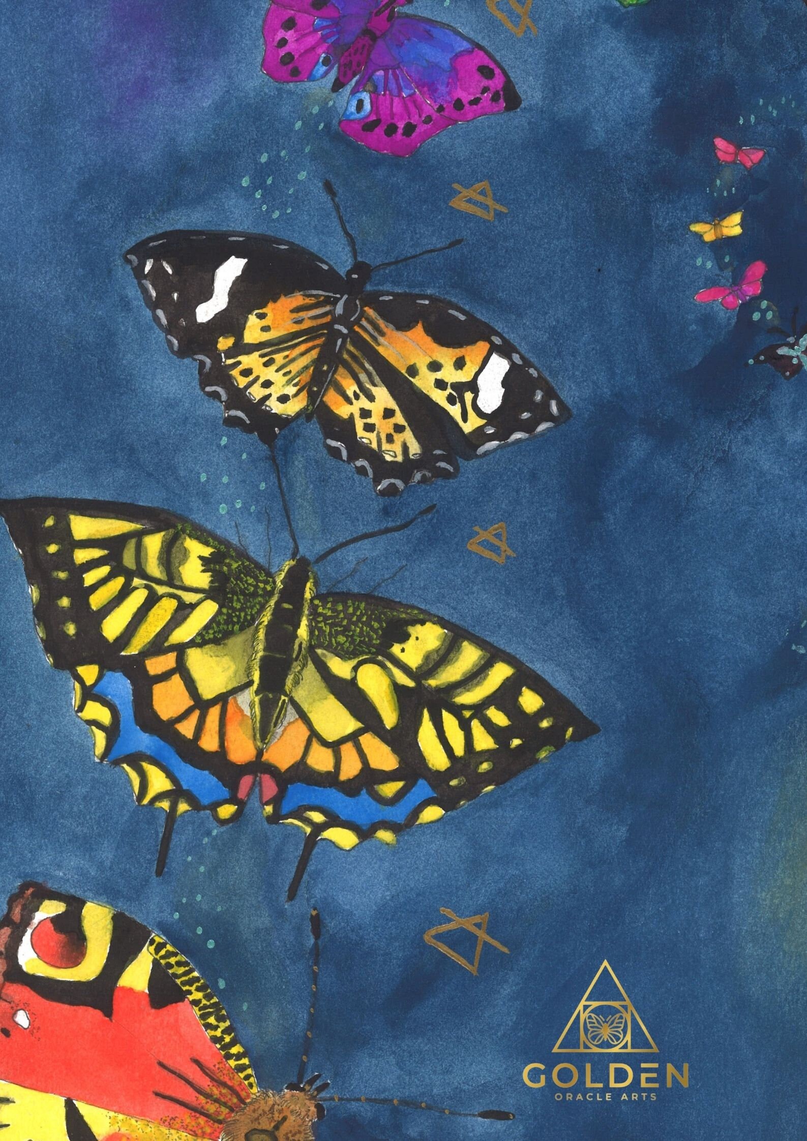 Flutter, Butterfly Watercolour Art Illustration, Butterfly Art Print ...