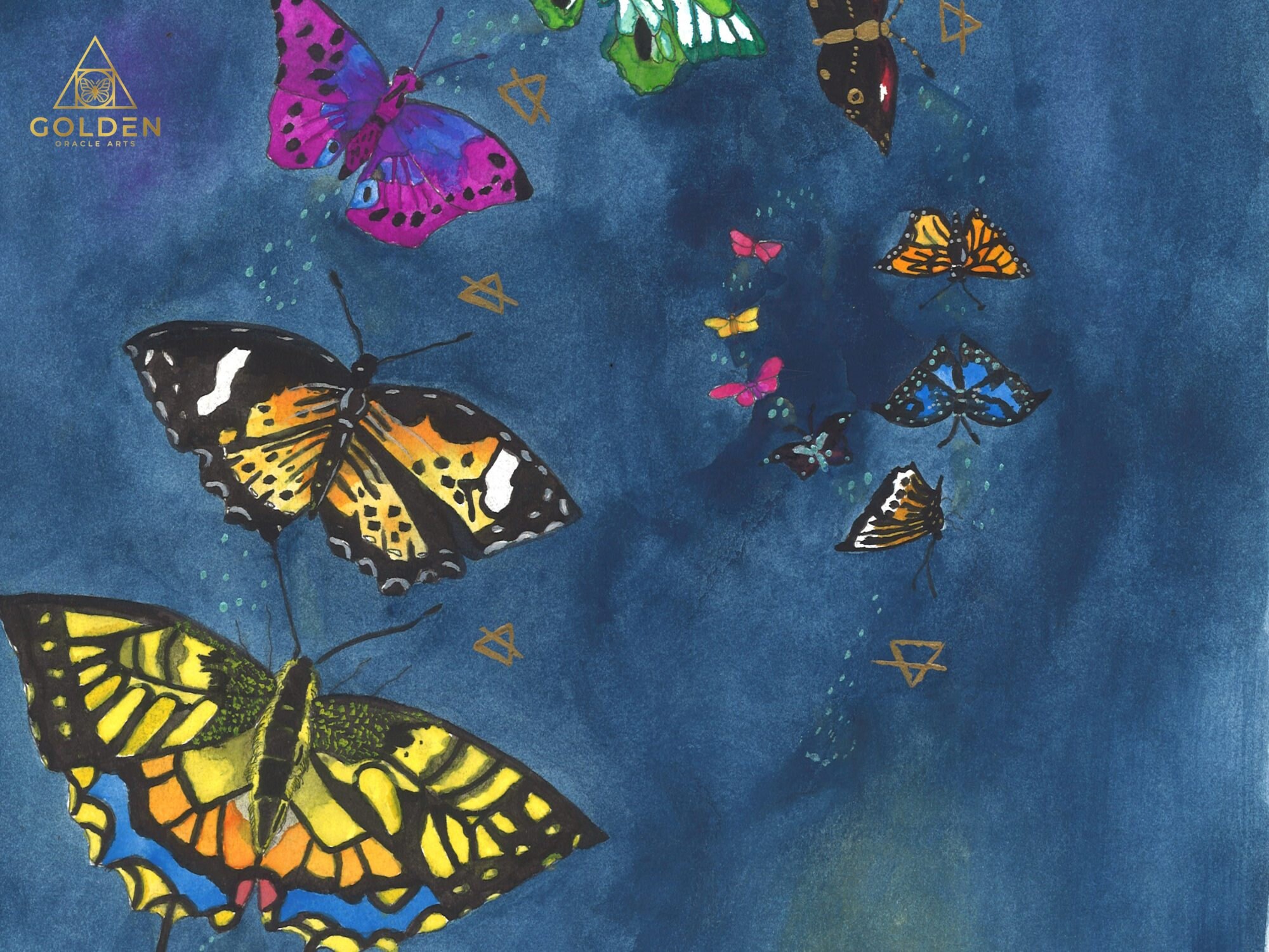 Flutter, Butterfly Watercolour Art Illustration, Butterfly Art Print ...