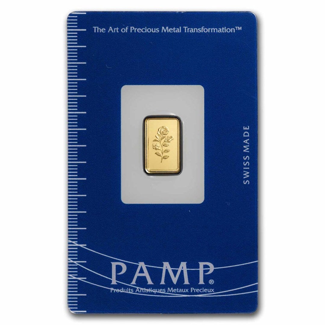 1 Gram Gold Bullion Bar PAMP Suisse Rosa in Assay Card 2023 - Etsy