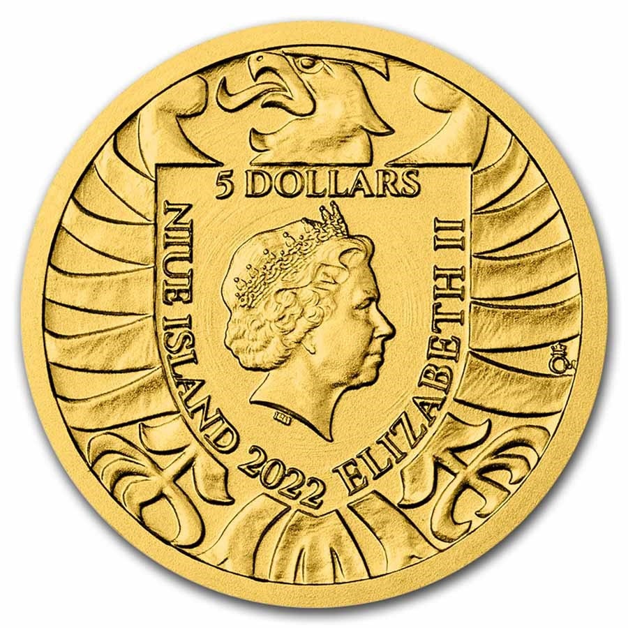 1/25 Oz Fine Gold Bullion Czech Republic Coat of Arms Czech Lion Coin ...