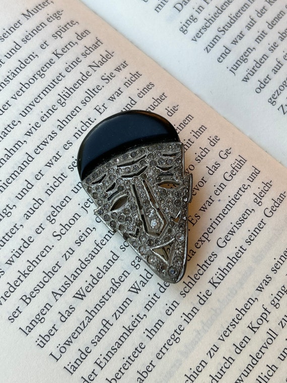 Rare Trifari & Krussman Pierrot Face Mark with Bakeli… - Gem