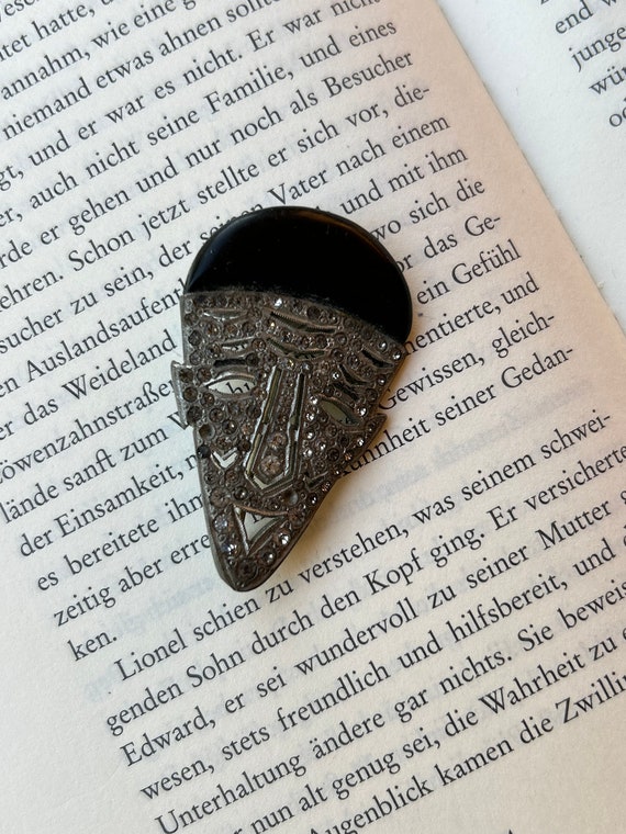 Rare Trifari & Krussman Pierrot Face Mark with Bakeli… - Gem