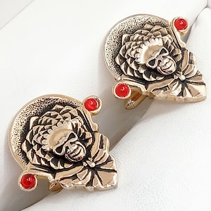 Tribal Cuff Links Gold - Etsy UK