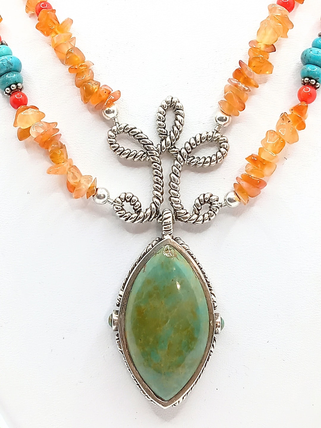 Beautiful Barse Vintage 925 Sterling Silver Turquoise Carnelian ...
