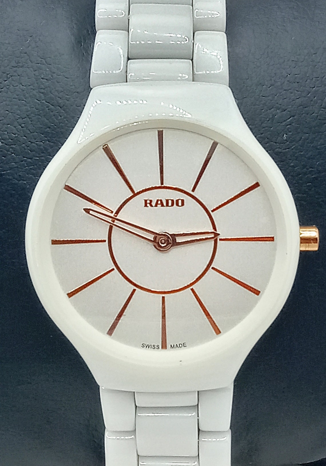 Authentic Rado Jubile Ladies Swiss White Ceramic-steel Scratchproof ...
