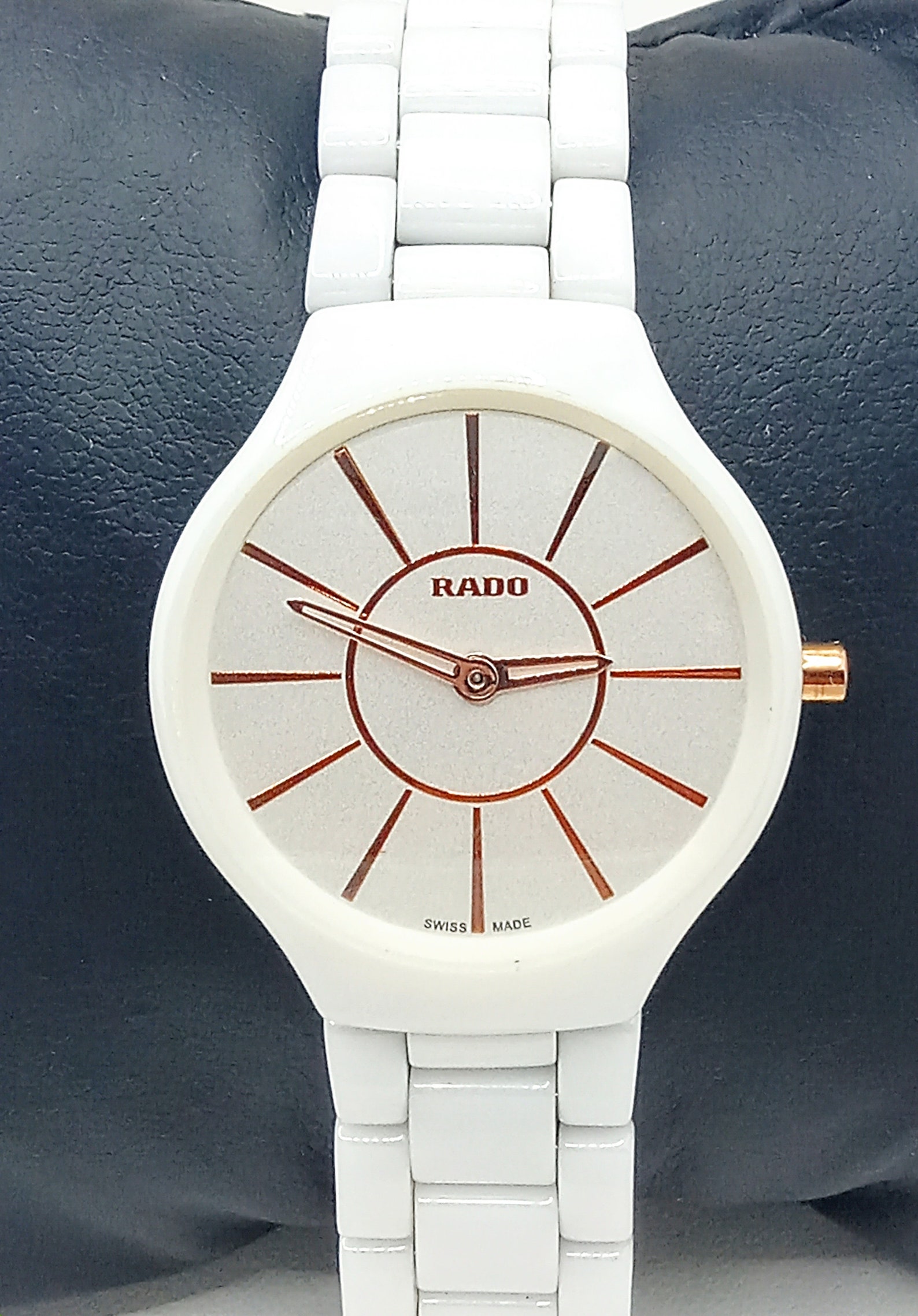 Authentic Rado Jubile Ladies Swiss White Ceramic-steel Scratchproof ...