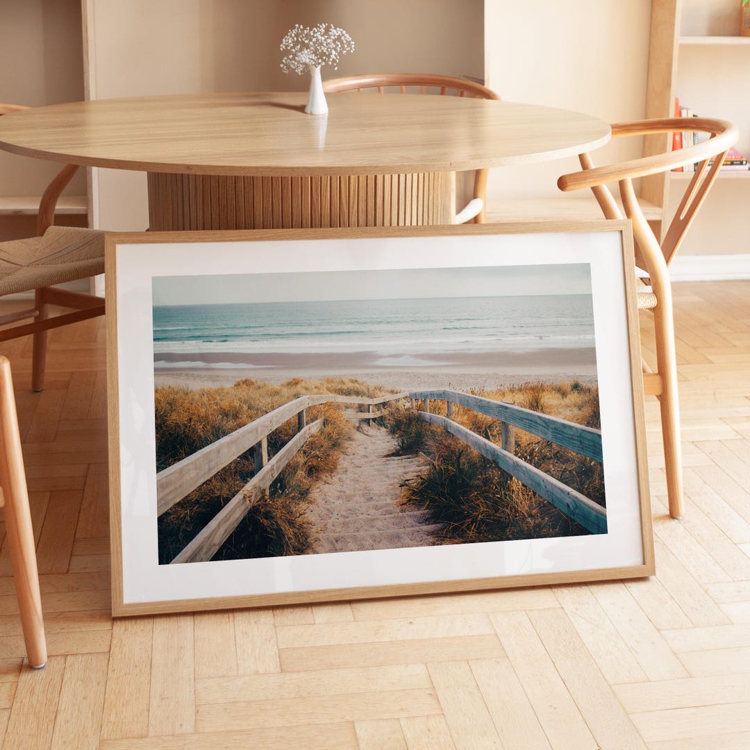 Coastal Beach Path Wall Art | Ocean Walkway Print | Beach Photography ...