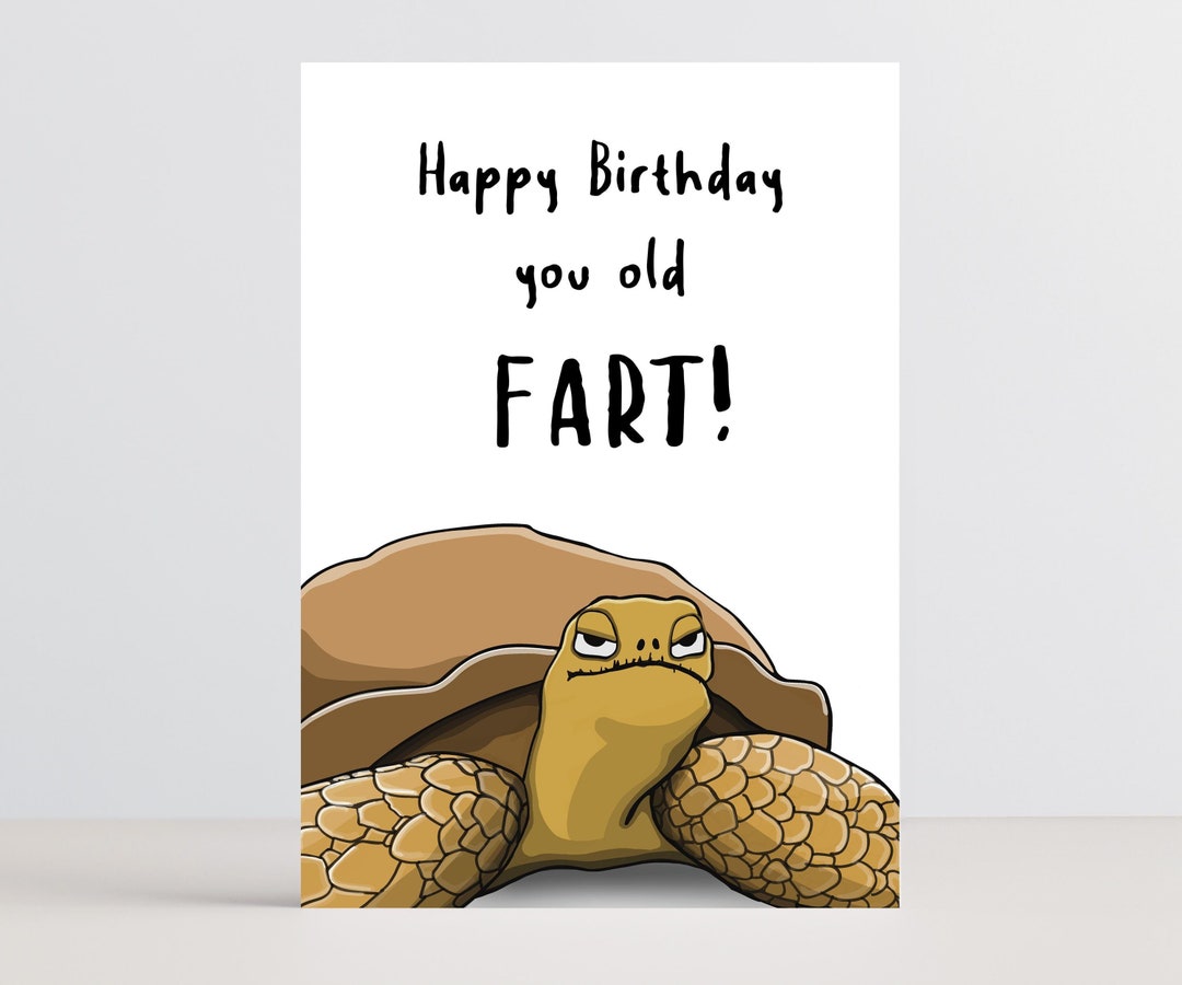 Grumpy Old Man Birthday Card Funny Rude Greeting Card for Men, Dad ...
