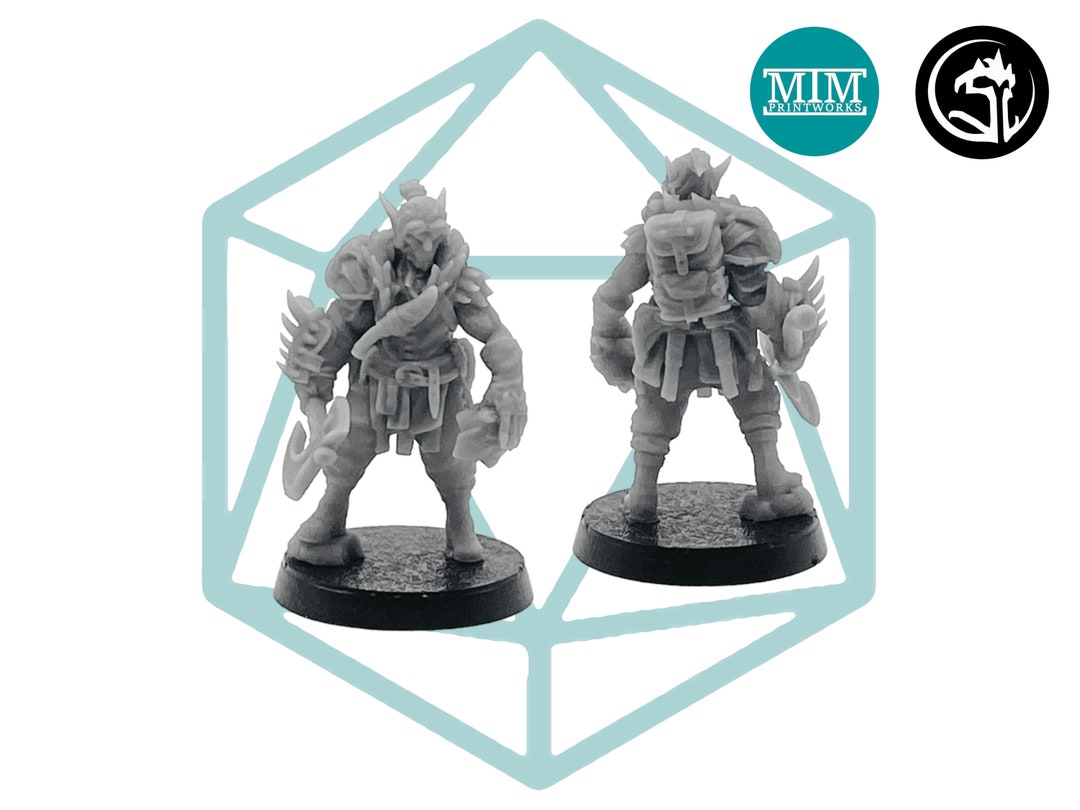 Male Shifter Tundra Barbarian | Tabletop RPG Miniature | D&D ...