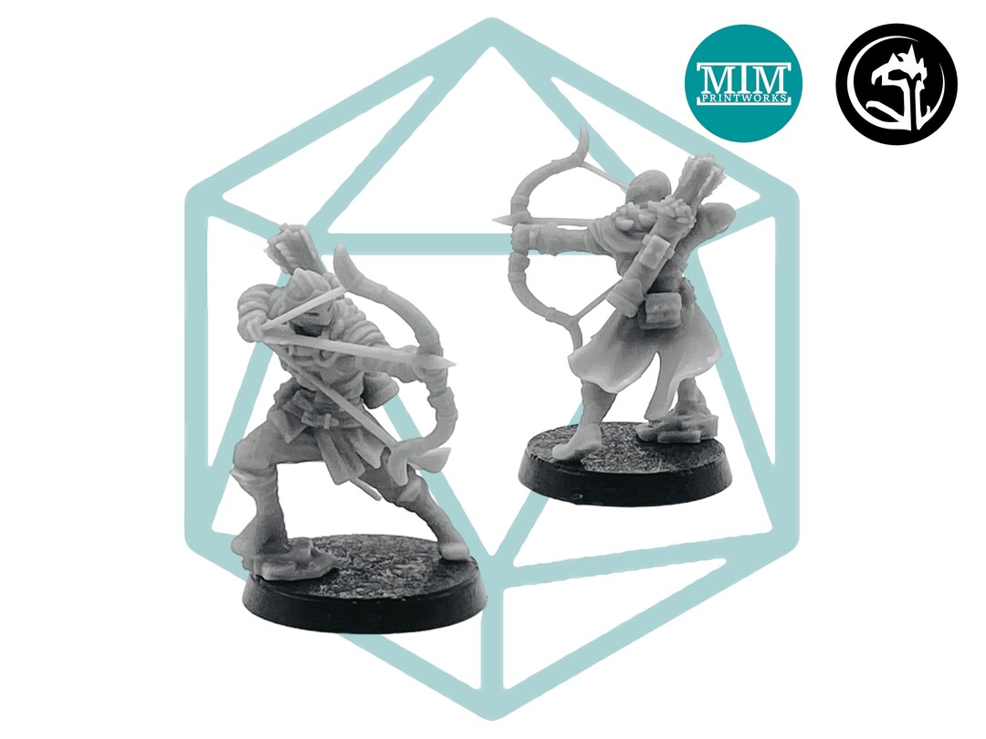 Male Human Deadeye With Bow | Tabletop RPG Miniature | D&D ...