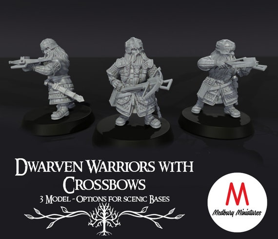 Dwarven Warriors With Crossbows - Etsy