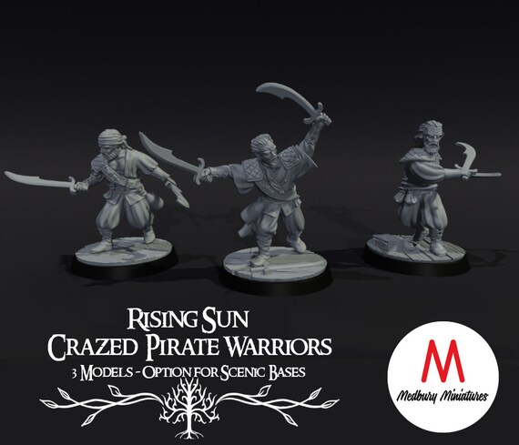 Rising Sun Crazed Pirate Warriors | Etsy