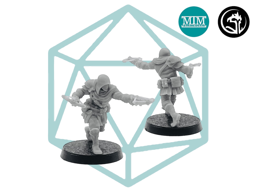 Male Human Scoundrel With Hand Crossbow Tabletop RPG Miniature D&D ...