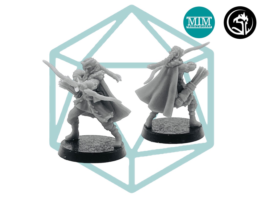 Female Elf Tundra Ranger | Tabletop RPG Miniature | D&D | Roleplaying ...