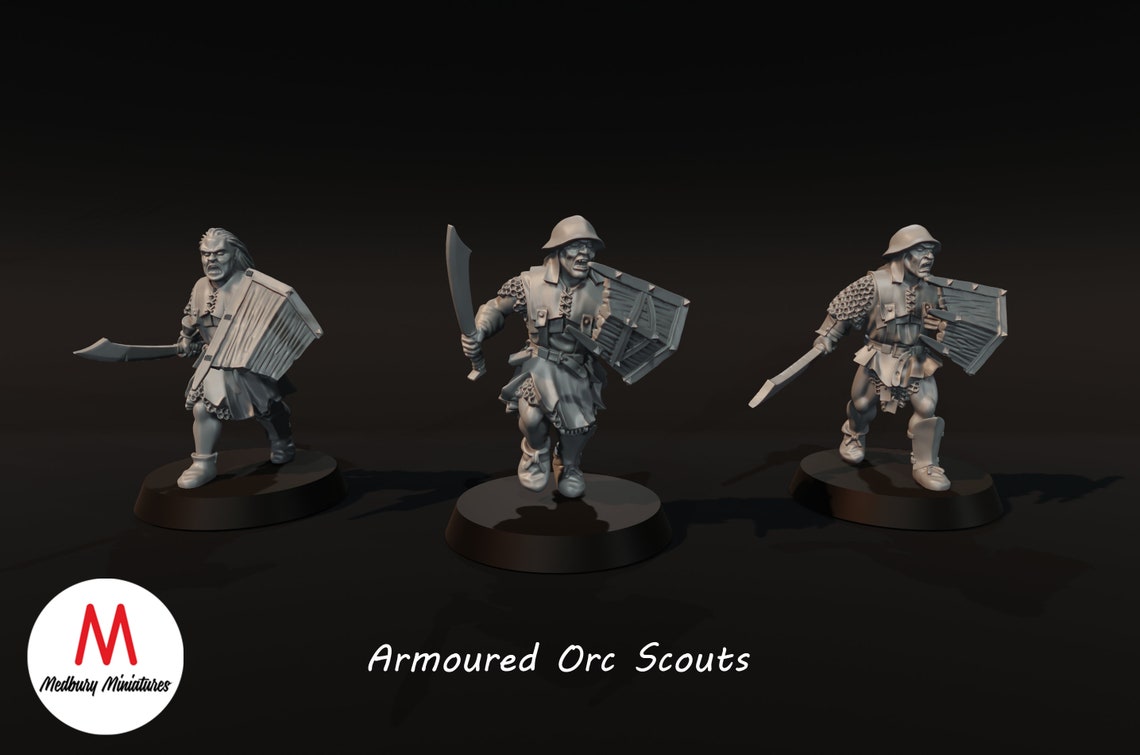 Armoured Orc Scouts With Sword and Shield - Etsy