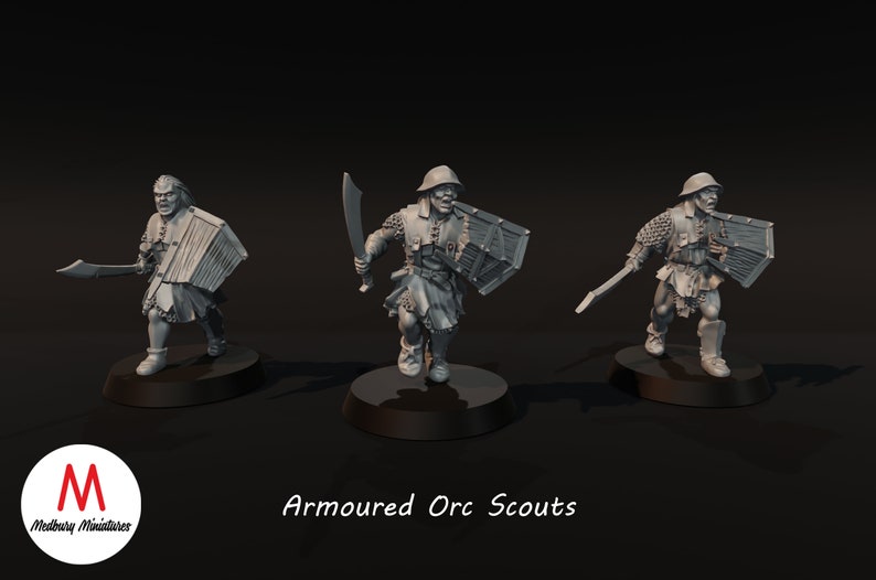 Armoured Orc Scouts With Sword and Shield - Etsy