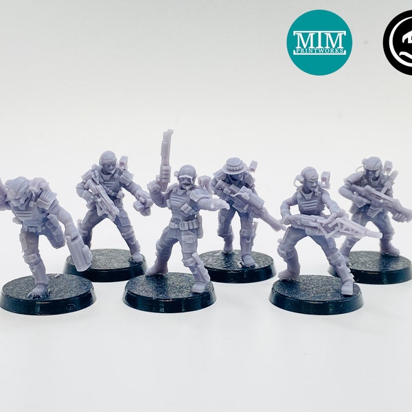 Colonial Space Marines Miniatures - Etsy