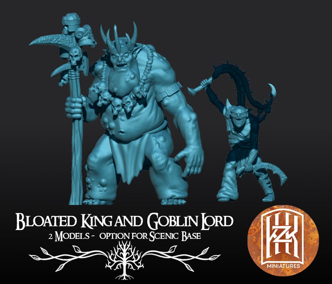 Bloated King and Goblin Lord - Etsy