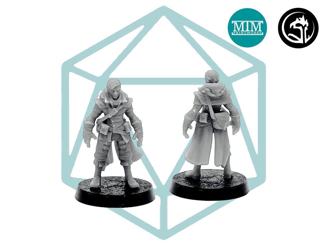 Human Assassin 1 | Tabletop RPG Miniature | D&D | Roleplaying - Etsy