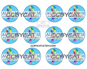 Autism Awareness Cupcake Toppers - Etsy